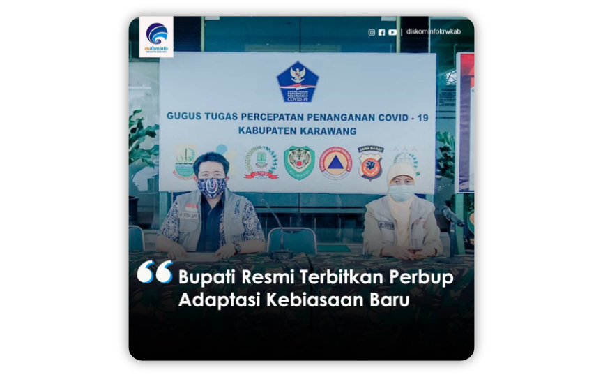 Bupati Resmi Terbitkan Perbup Adaptasi Kebiasaan Baru | Situs Resmi ...