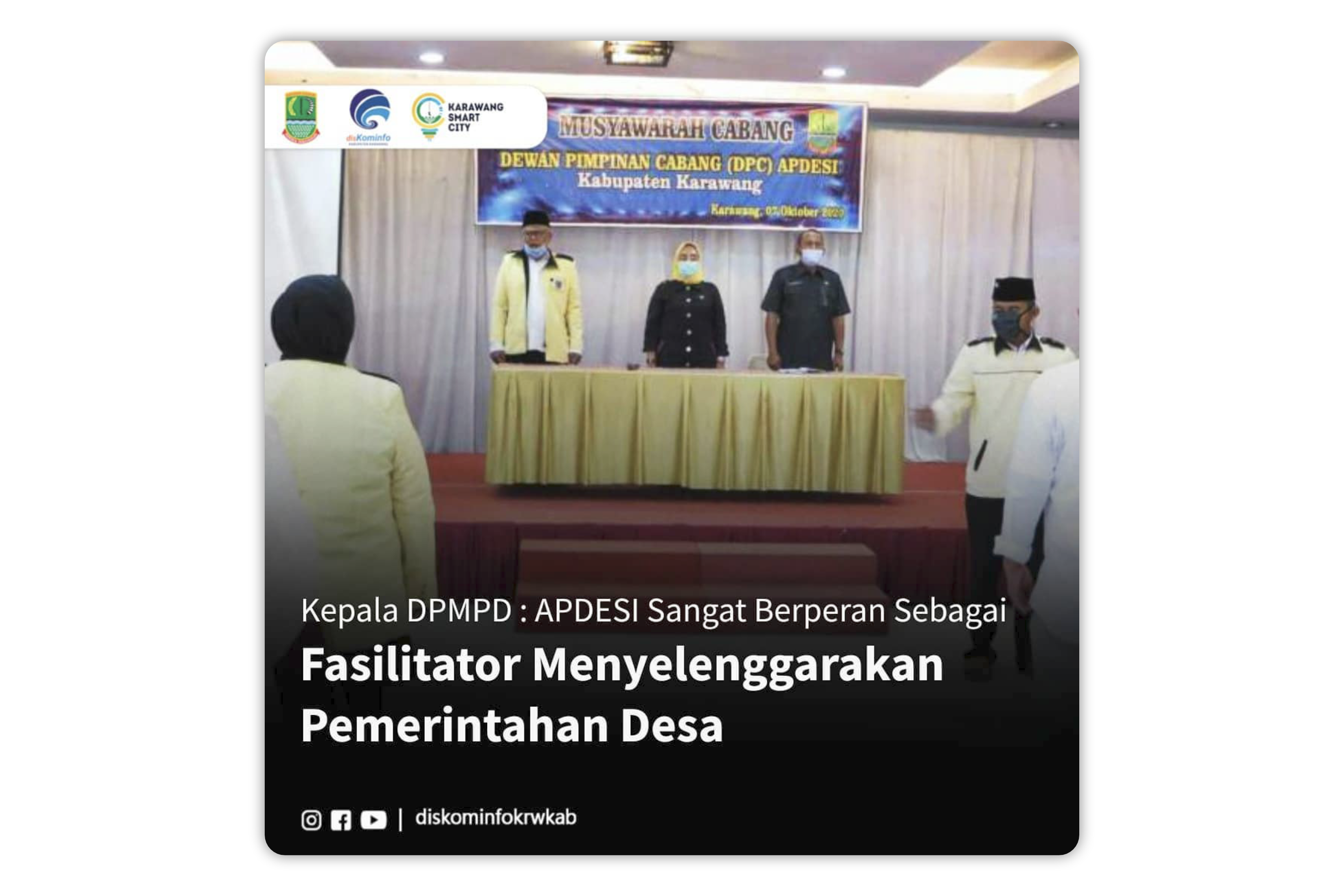 Kepala DPMPD : APDESI Sangat Berperan sebagai Fasilitator ...